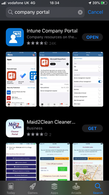Install Intune Company Portal on Apple Device – Seacor Marine